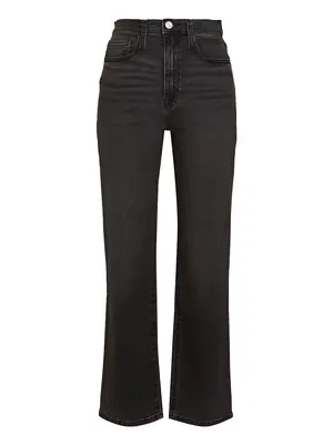 FRAME Le Jane Cropped Jeans - Dark Gray