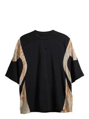 Adidas Y3 Rust Dye Short Sleeve Tee Shirt - Black