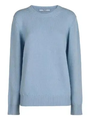 Prada Prada Wool And Cashmere Sweater Clear Blue