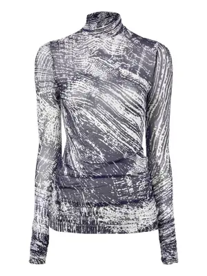 Proenza Schouler Rio Printed Top - Grey
