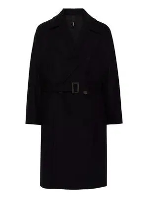 HEVO Double-breasted Coat - Blue