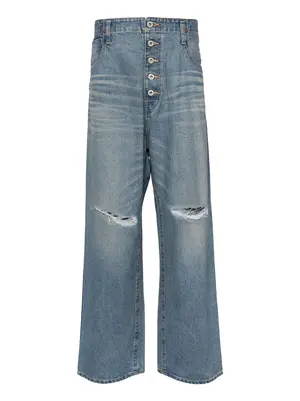 Junya Watanabe Ripped Jeans - Blue