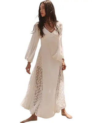 Free People Free-est Hazel Maxi Dress Ivory