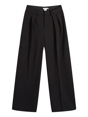 Good American Suiting Good 90s Pleated Trousers - Black