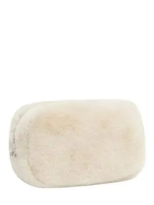 Apparis Noor Faux Fur Pouch - Latte