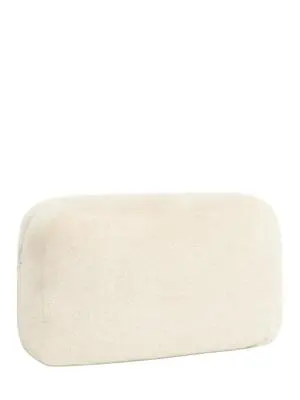 Apparis Jumbo Noor Faux Fur Pouch - Latte