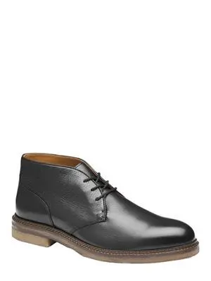 Johnston & Murphy Calder Chukka Boot - Black Tumbled Full Grain