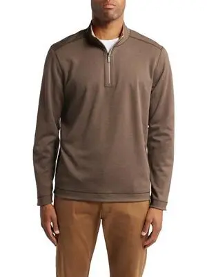 Johnston & Murphy Xc4® Reversible Performance Quarter Zip Pullover - Brown