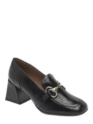 WONDERS Moc Toe Bit Loafer Pump - Black Patent Leather