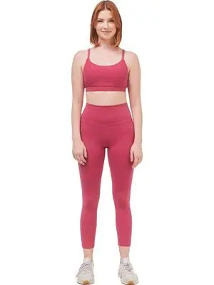 REBODY Hybrid Legging High Waist Crop Leggings 23 - Fuschia