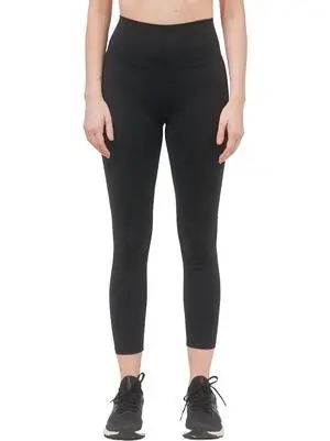 REBODY Hybrid Legging High Waist Crop Leggings 23 - Metropolis Black