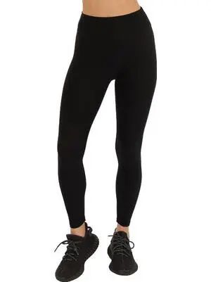REBODY Hybrid Fleece Leggings High Waist 25 - Warm Black