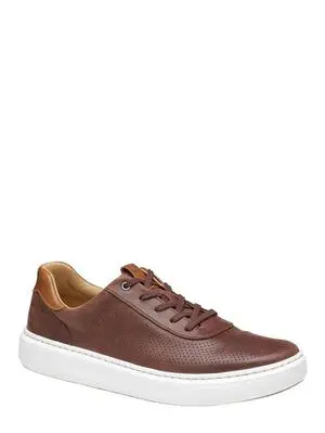 Johnston & Murphy Johnston & Murphy Anders Perforated Sneakers Dk Mahogany Full Grain