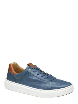 Johnston & Murphy Johnston & Murphy Anders Perforated Sneakers Navy Full Grain