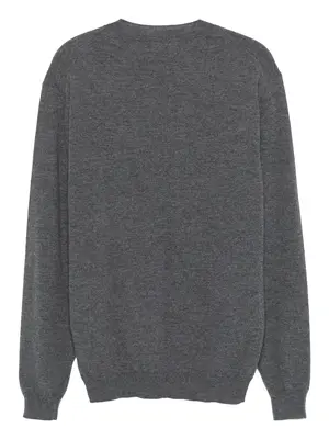 MORDECAI Intarsia-knit Logo Sweater - Grey