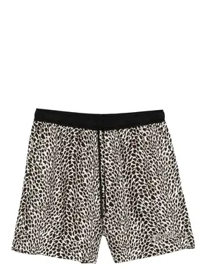 Amiri AMIRI Leopard Print Shorts Neutrals