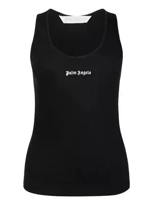 Palm Angels Classic Logo Tank Top - Black