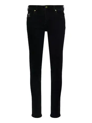 Versace Logo-plaque Skinny Jeans - Blue