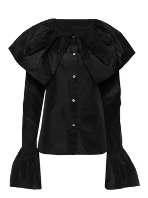 Yohji Yamamoto Taffeta Blouse - Black