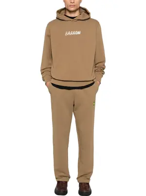 BARROW Flocked-logo Track Pants - Brown