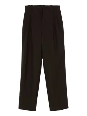Marni Pleat-detail Trousers - Brown