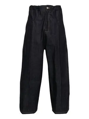 SAGE NATION Inverted-pleat Jeans - Blue