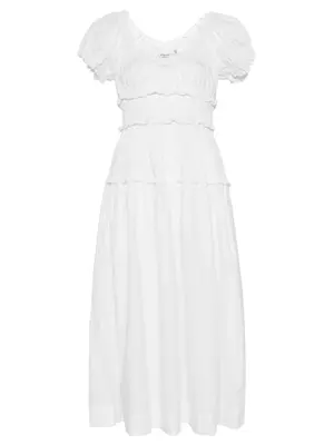 DÔEN Leanne Midi Dress - White