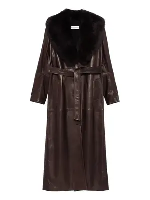 NOUR HAMMOUR Nour Hammour Dakota Leather Coat