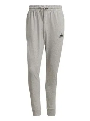 Adidas Essentials Single Jersey Tapered Cuff Pants - Medium Grey Heather