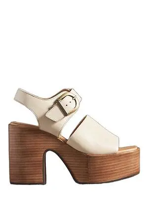Seychelles Mosh Pit Platform Sandals Cream