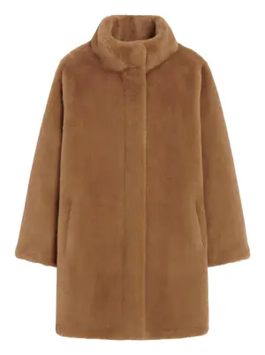 APPARIS Apparis High-Neck Faux Fur Coat