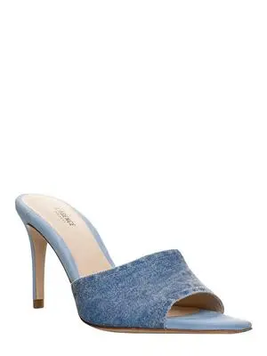 L'Agence Lolita V Sandals - Blue Denim