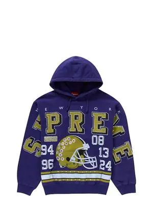Supreme Champions Studded Hooded Sweatshirt - Purple