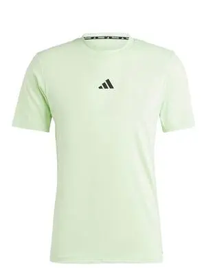 Adidas Workout Logo Tee Shirt - Semi Green Spark/black