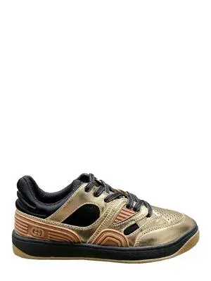 Gucci Basket Low-top Sneakers - Gold/black