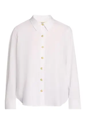 L'Agence L'Agence Ellery Button-Front Blouse Whitegold