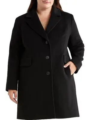 Fleurette Charlie Wool Coat - Black
