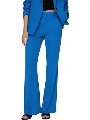 Mango Wide Leg Trousers - Blue