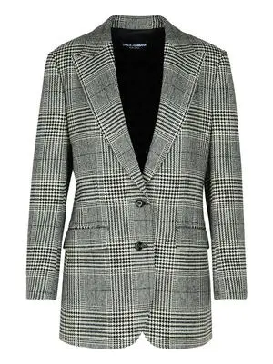 Dolce & Gabbana Virgin Wool Blend Blazer - Grey