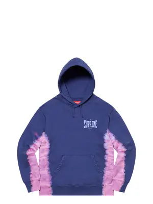 Supreme Bleached Hooded Sweatshirt - Blue
