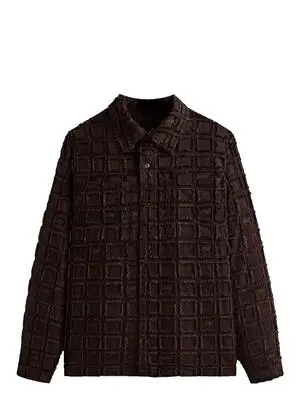 KITH Fils Coupe Check Boxy Collared Overshirt