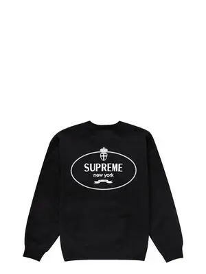 Supreme Crest Crewneck Sweatshirt - Black