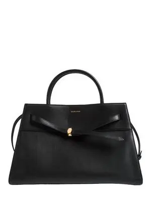 Veronica Beard Large Dash Leather Tote - Black