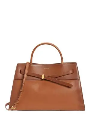 Veronica Beard Large Dash Leather Tote - Burnished Hazelwood