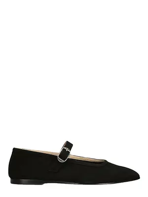 Le Monde Beryl Mary Jane Square-toe Suede Pumps - Black