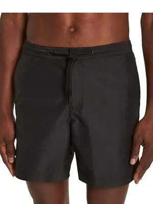 Orlebar Brown Bulldog Tailored Fit 6" Swim Trunks - Black