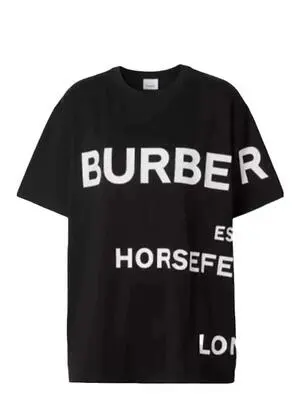 Burberry Horseferry Print Cotton T-shirt - Black/white