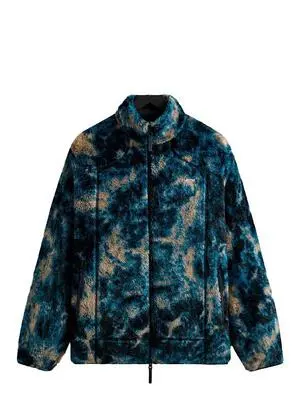 Kith Ice Dye Harper Vintage Sherpa Full Zip Jacket - Indigo