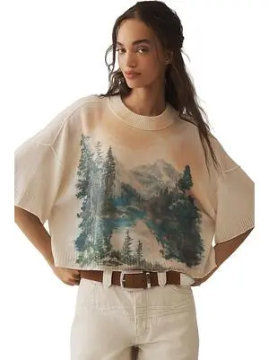 Anthropologie By Anthropologie Goldie Crew-Neck Cashmere Sweater Multi