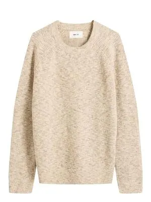 Nn07 Jacobo Boucle Jumper - White Pepper